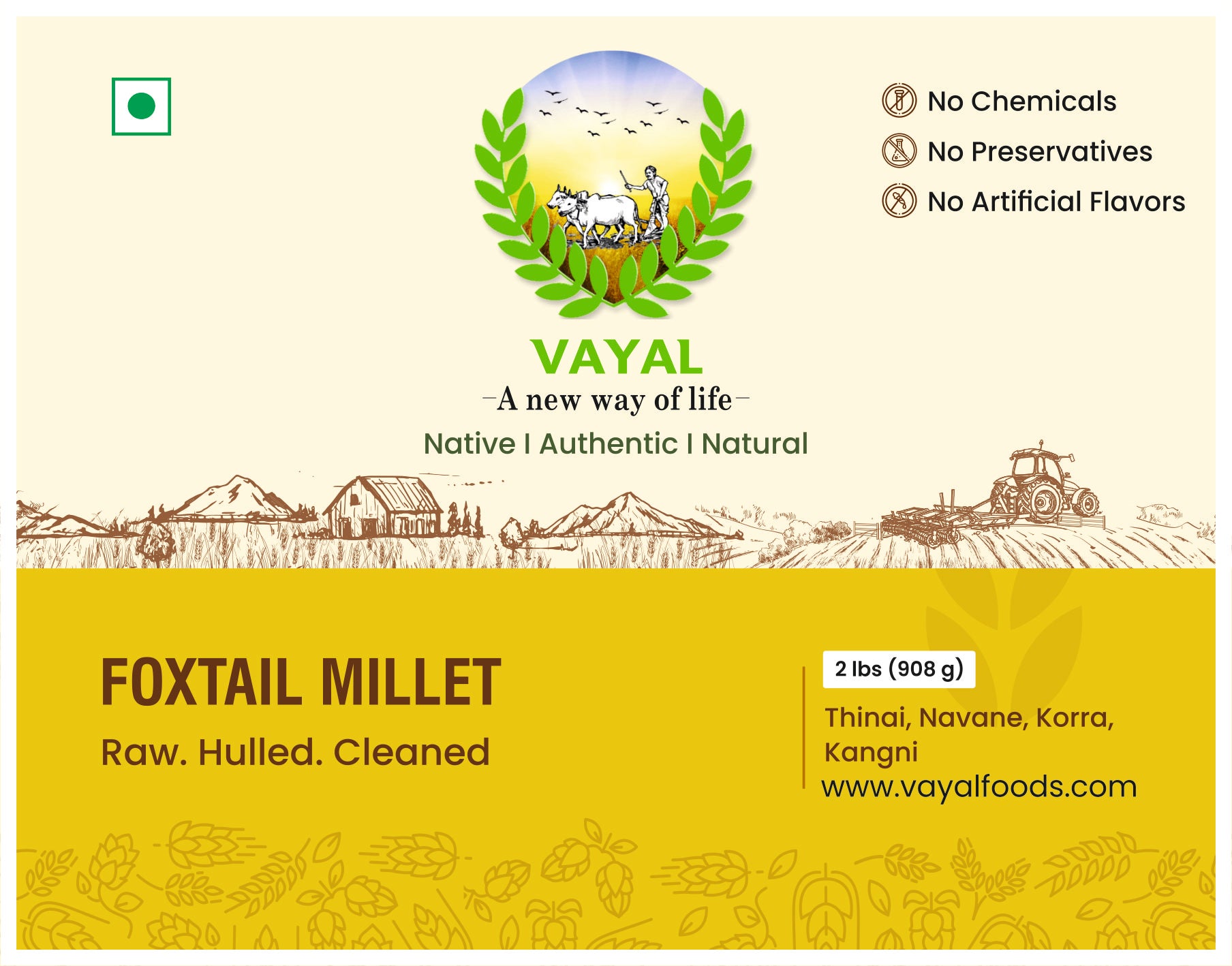 Foxtail Millet (Unpolished) – swvayalfoods